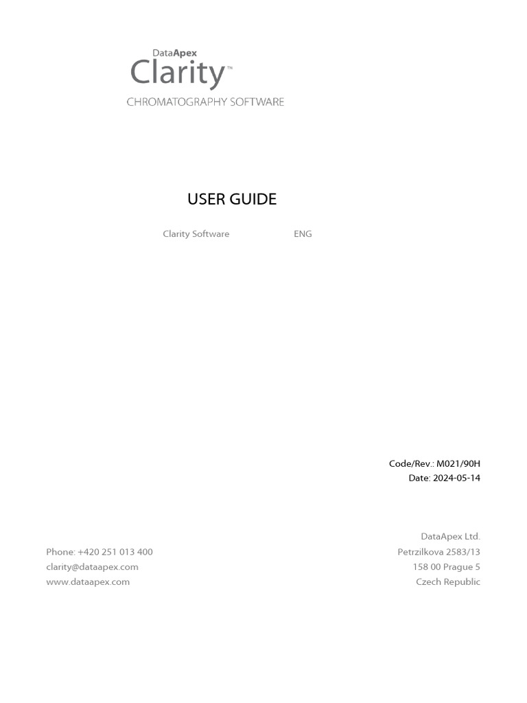 clarity-user-guide | PDF | Installation (Computer Programs) | Usb