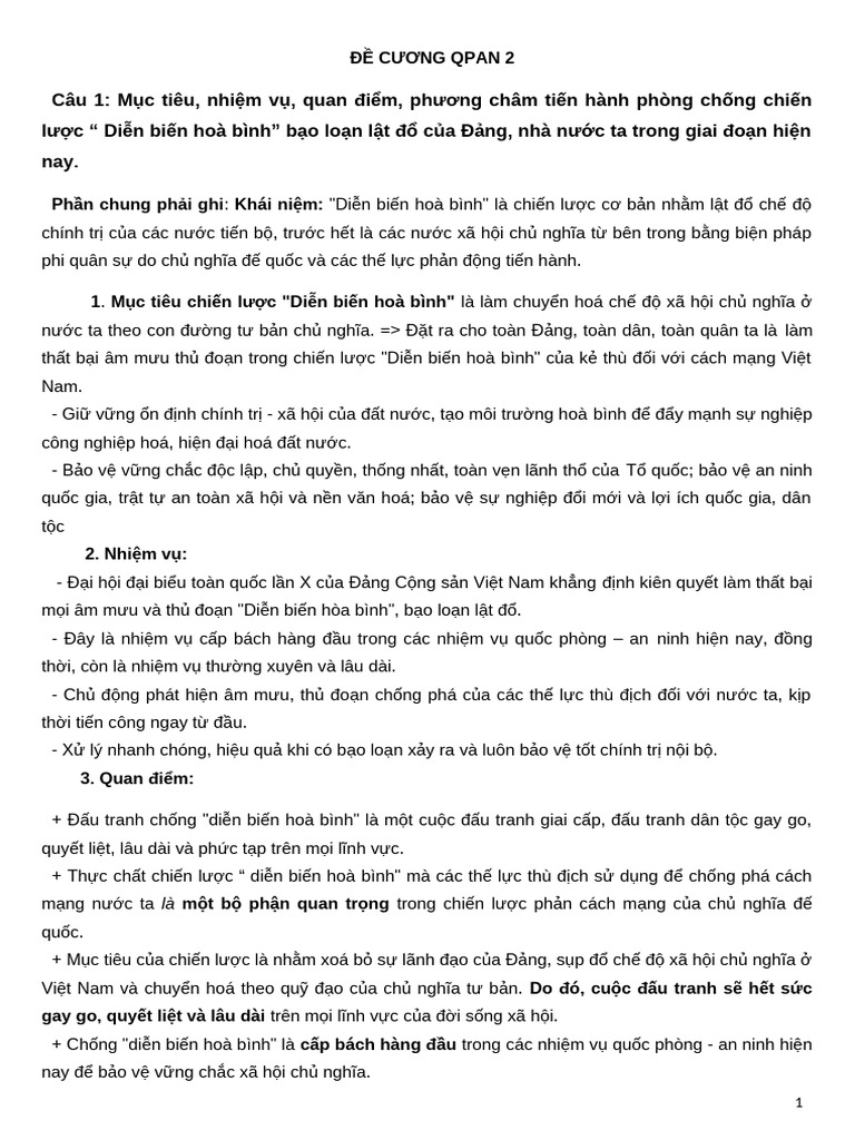 Đề-cương-QPAN-2 | PDF