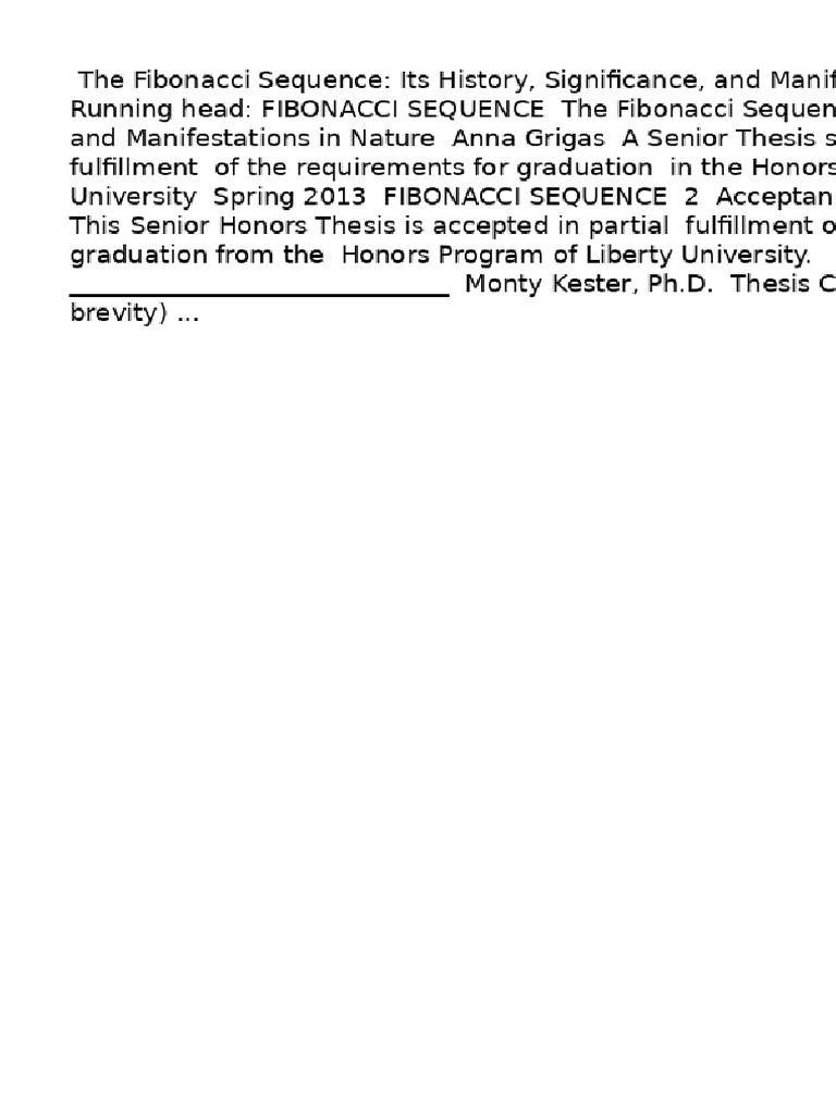 Handwritten Fibonacci Sequence | PDF