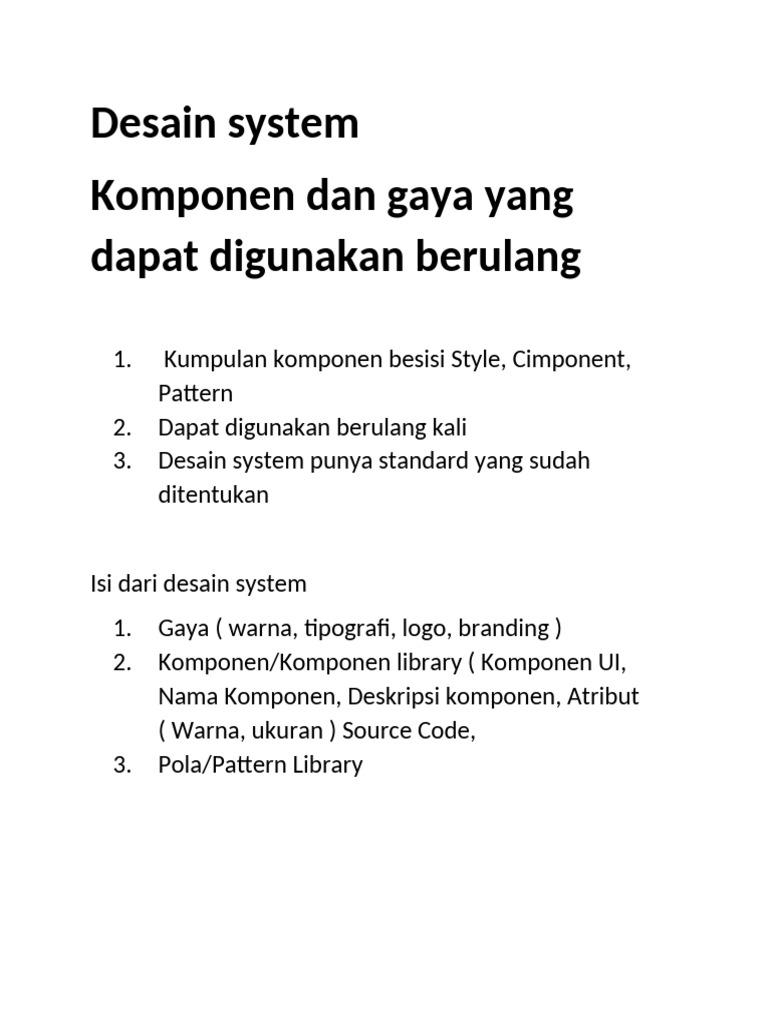 Panduan Desain Sistem Efektif | PDF