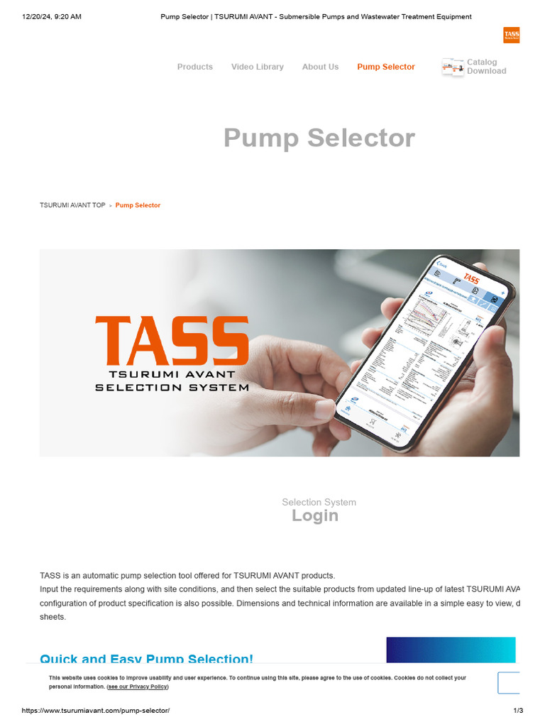 Pump Selector Submersible Pumps and Wastewater Treatment Equipment ...