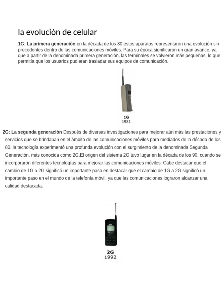 Los Inventos Tecnologicos Atravez de La Historia | PDF | 3 G ...