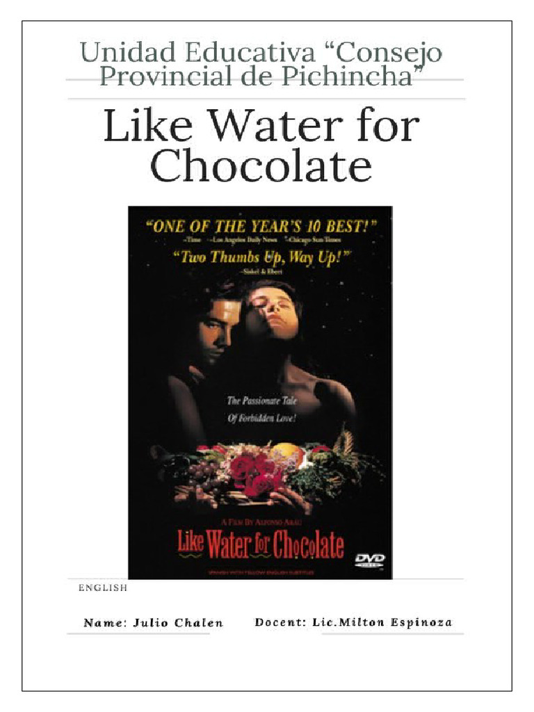 _1ROL-COMPARATIVE-CHART-LIKE-WATER-FOR-CHOCOLATE | PDF | Narration ...