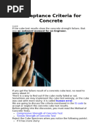 Concrete Cube Failure - Acceptance Criteria and IS Code | PDF ...