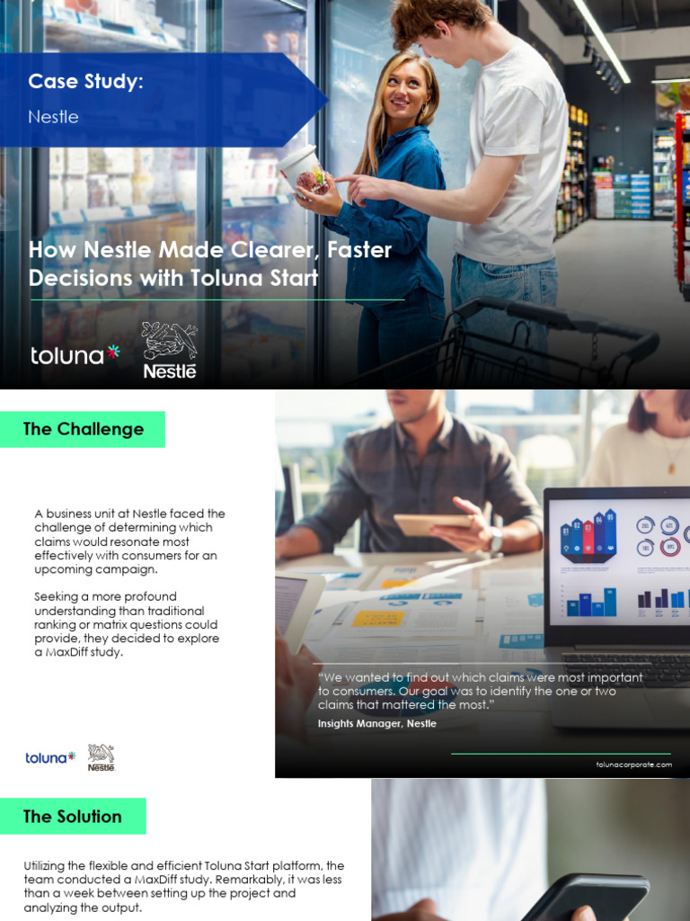 Nestle MaxDiff Pilot Case Study | PDF | Usability | Human Communication