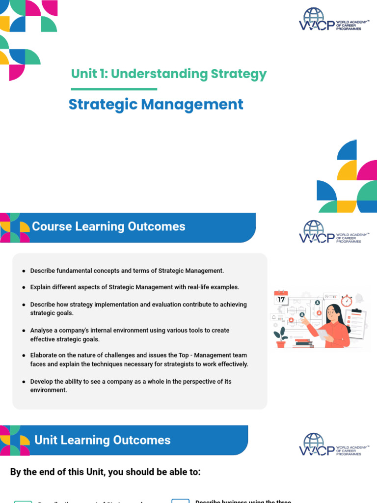 Strategic Management - Unit 1 | PDF | Strategic Management | Performance Indicator