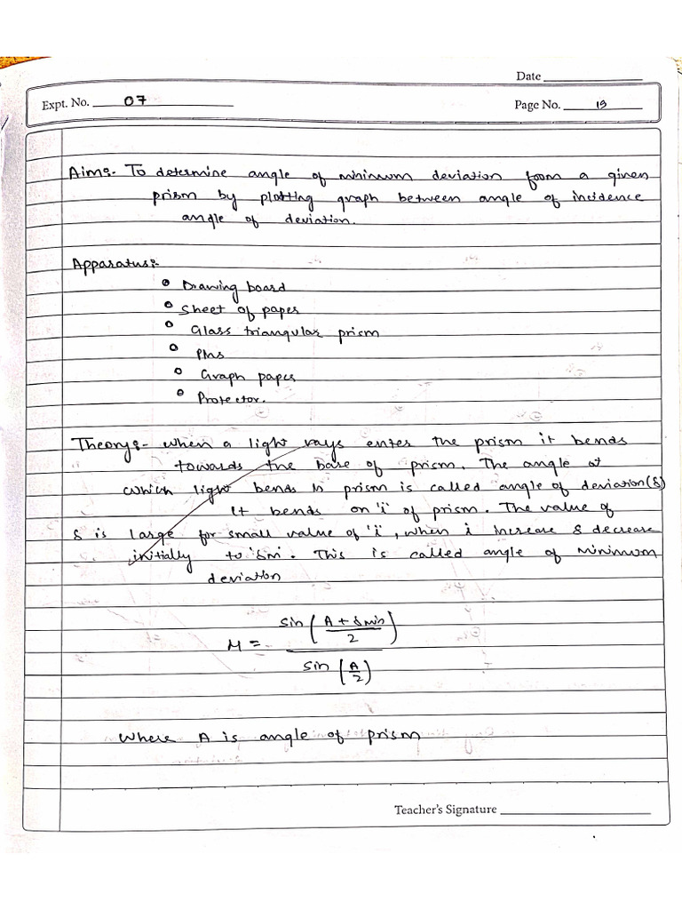 Physics Class XII Practical | PDF