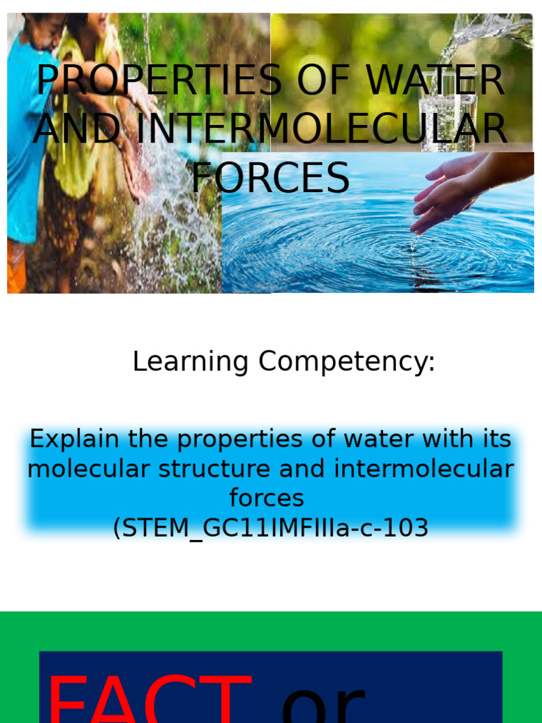 Properties of Water | PDF | Properties Of Water | Water