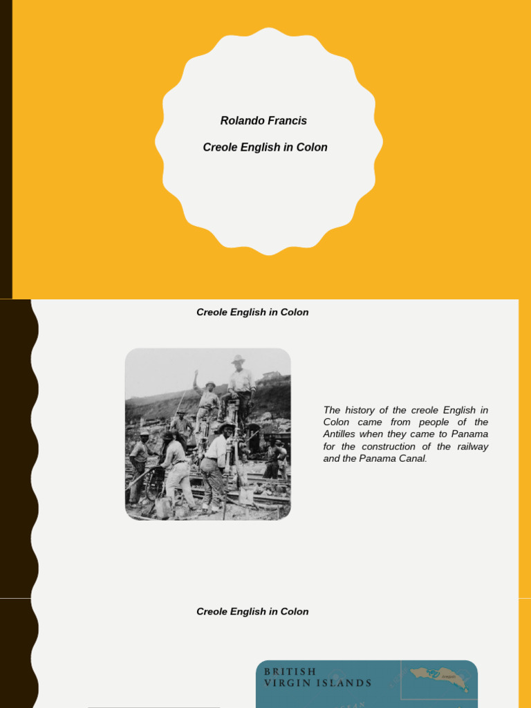 History of Creole English in Colon | PDF
