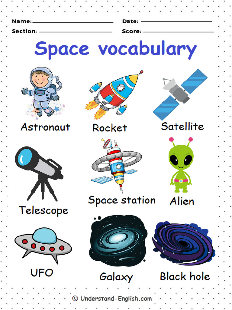 Space Vocabulary | PDF