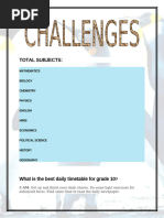 10th Class Study Timetable Guide | PDF