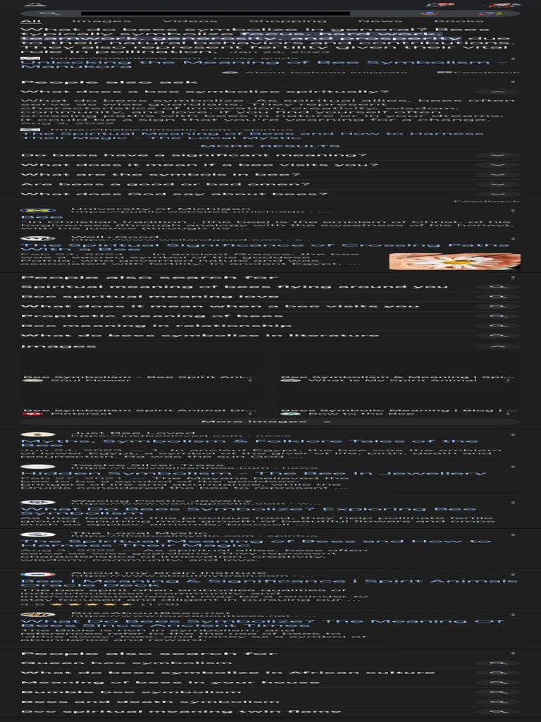 Bee Symbolism: Spiritual and Cultural Meanings | PDF | Bees | Religious Belief And Doctrine