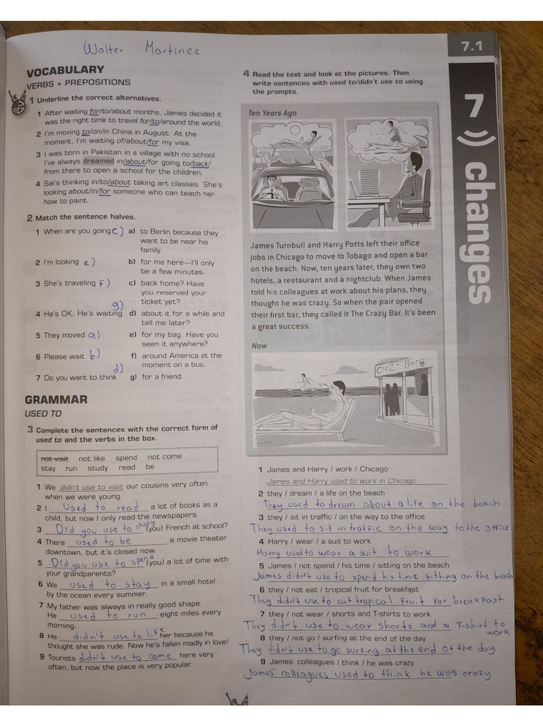 Workbook Unit 7,8 and 9 | PDF