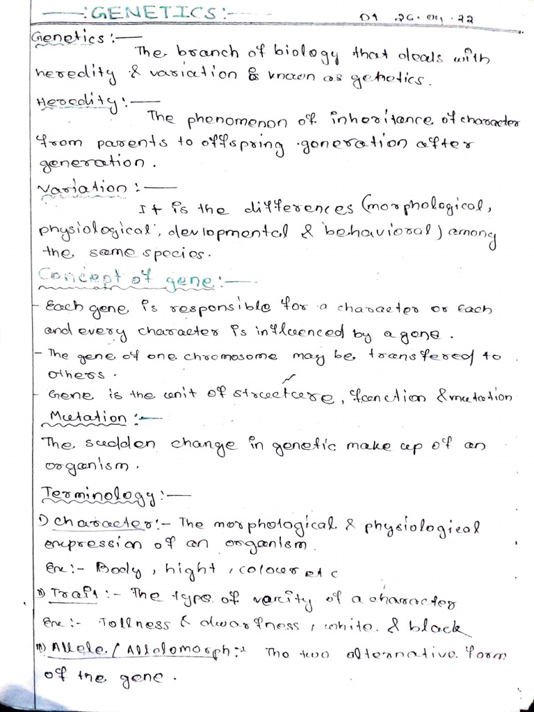 Zoology Chapter-1 (1) | PDF