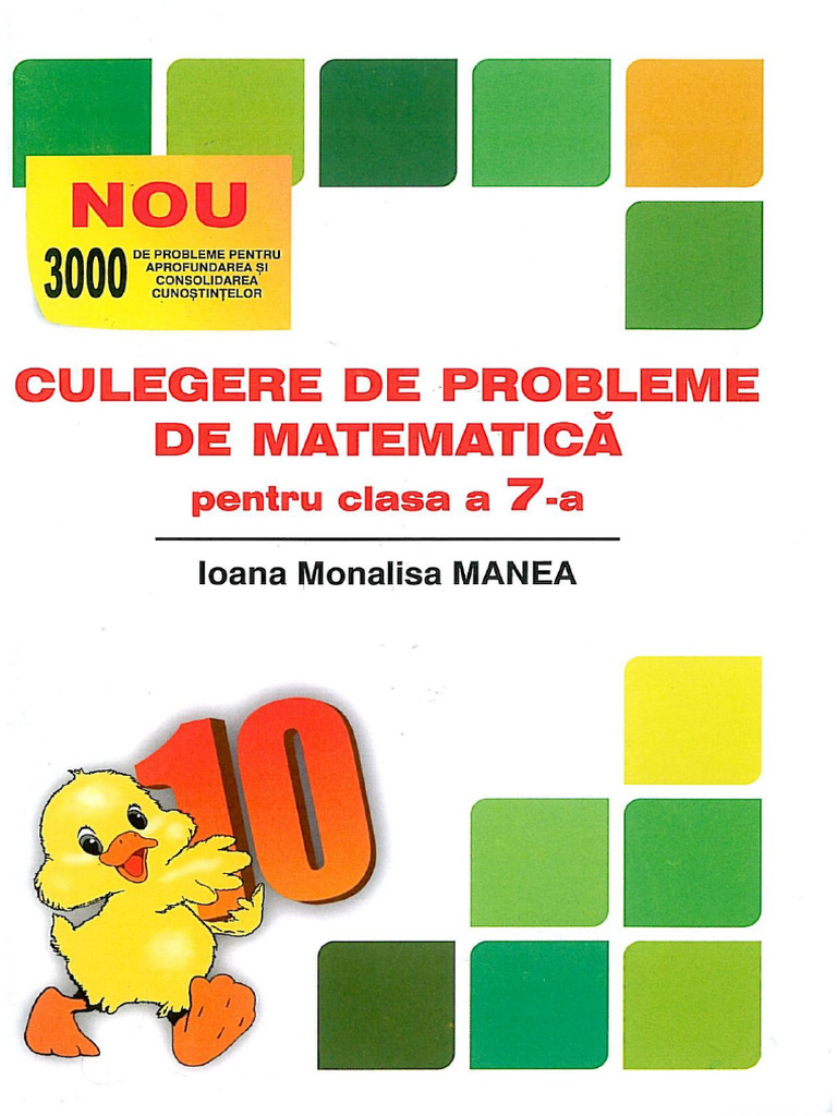Culegere de Probleme de Matematica Clasa A Vii A PDF 1 | PDF