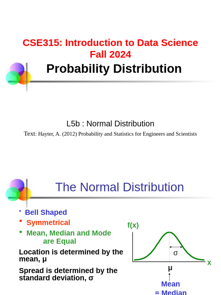 Week 5 - Lesson2b - Normal | PDF | Normal Distribution | Mode (Statistics)