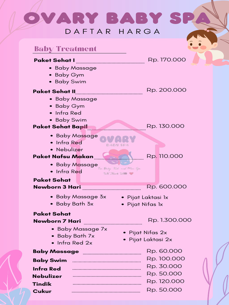 Baby & Mom Spa Packages | PDF