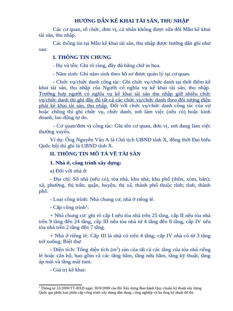 PH LC 1 - HNG DN Mu K Khai Ti SN | PDF