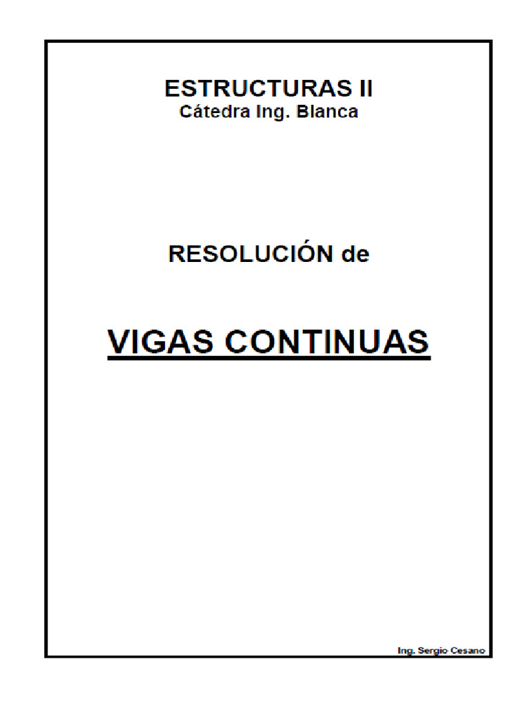 E2 - Vigas Continuas | PDF | Viga (Estructura)