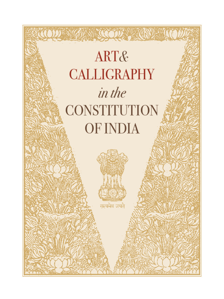 Calligraphy Art in India's Constitution | PDF