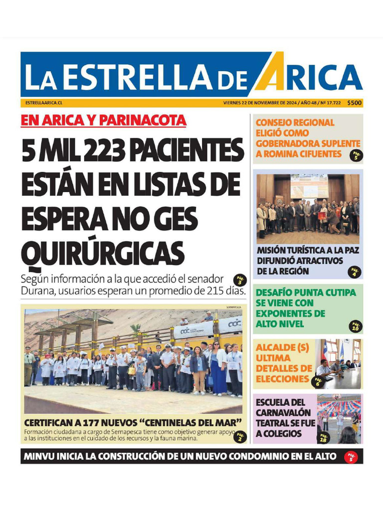 La Estrella de Arica 22.11.2024 | PDF
