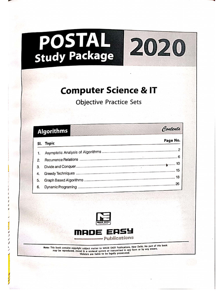 Algorithms 1 - (Dsa) | PDF