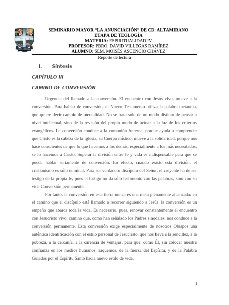 Segundo Reporte Pbro. David | PDF | eucaristía | Iglesia Católica