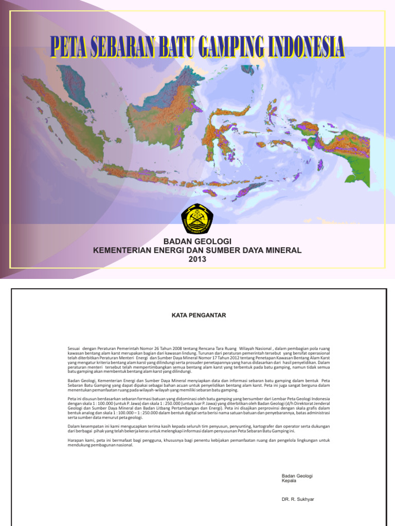 Peta Sebaran Batu Gamping Indonesia | PDF