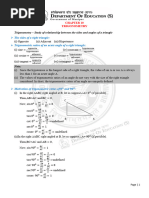 ICSE Class9 Trigonometry Test | PDF
