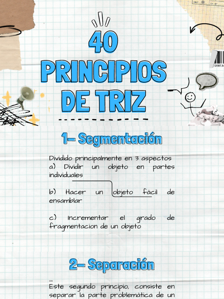 40 Principios TRIZ-1 | PDF | Realimentación | Calor