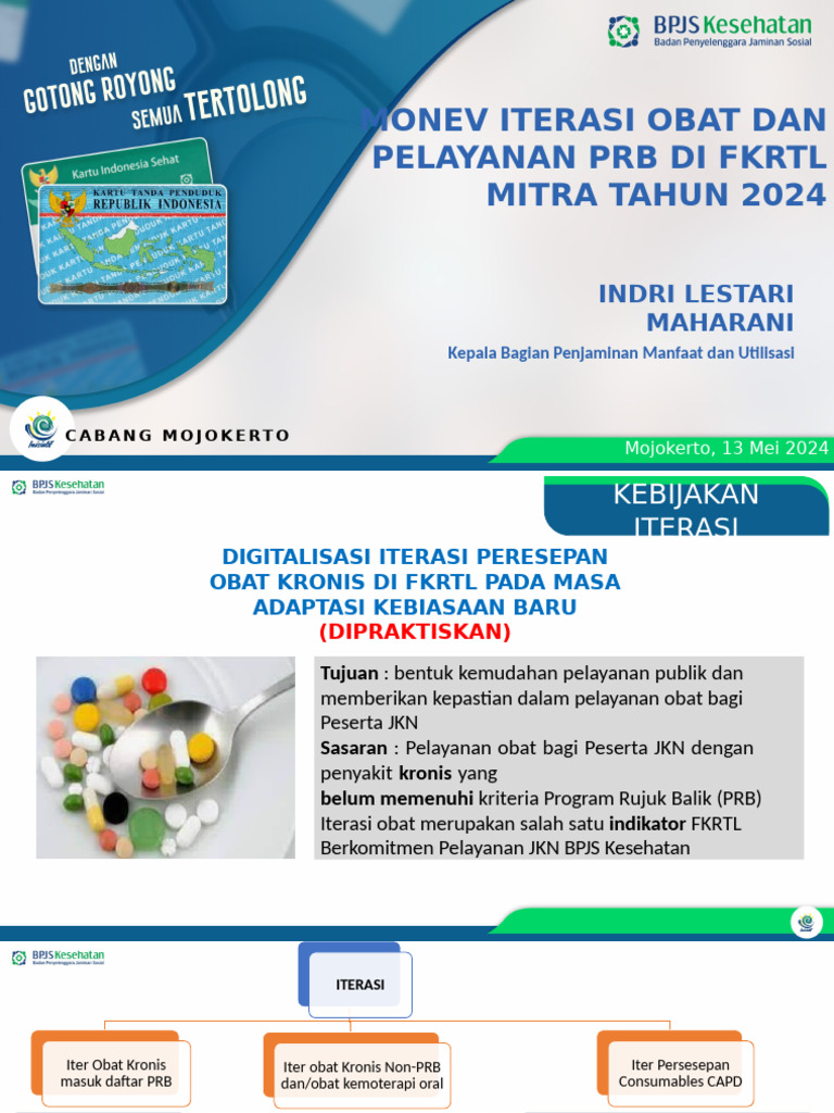 Materi Monev Iter Dan PRB 2024 Fixpptx | PDF