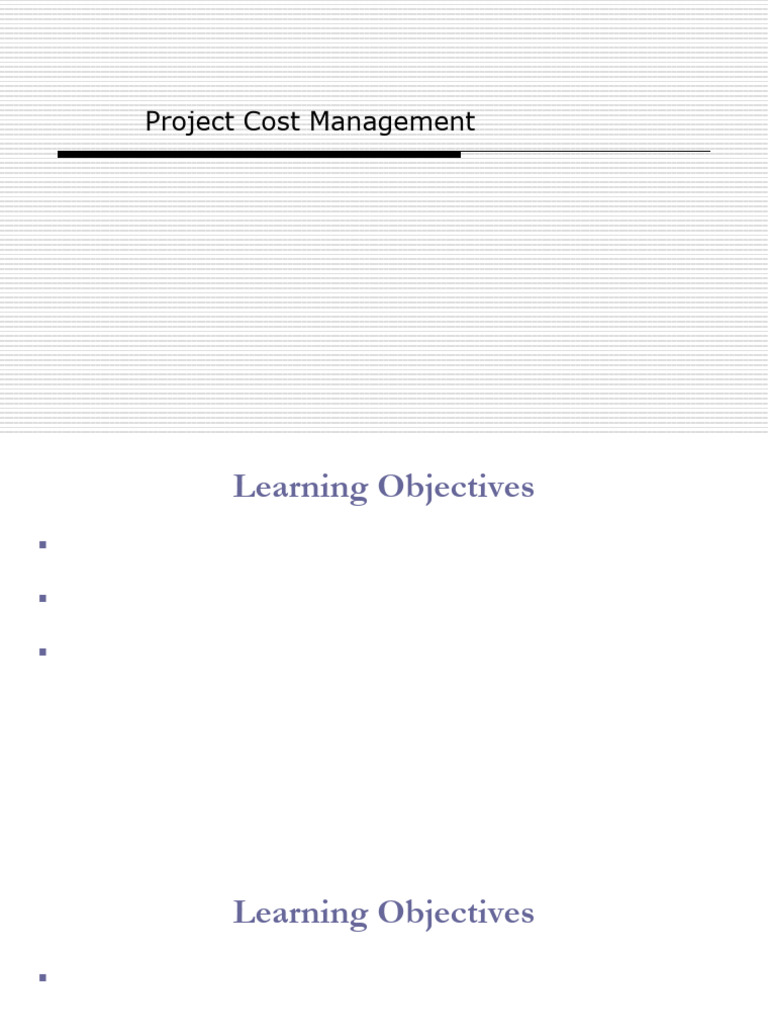 Project Cost Management Essentials | PDF | Cost Accounting | Business