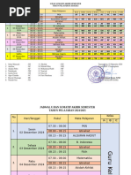 Jadwal Pengawas Ujian Semester Genap 2023.2024 | PDF