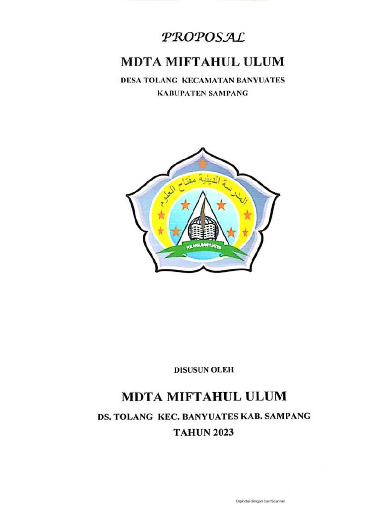 Mdta Miftahul Ulum Tolang | PDF