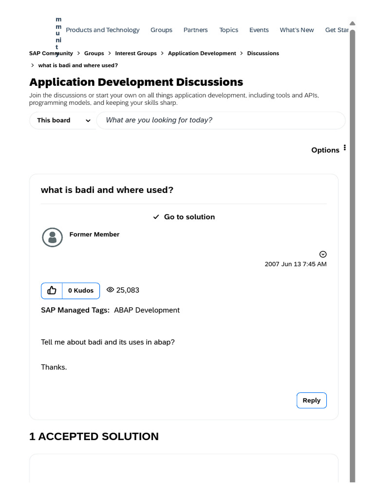 Solved_ what is badi and where used_ - SAP Community | PDF | Class (Computer Programming ...