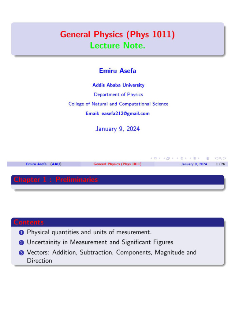 Gen Phys 1011-Slide | PDF