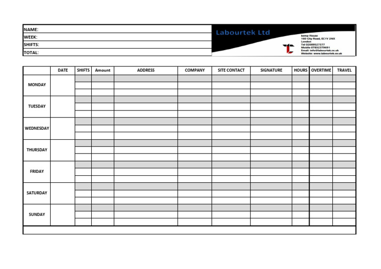 Timesheet 2022 | PDF