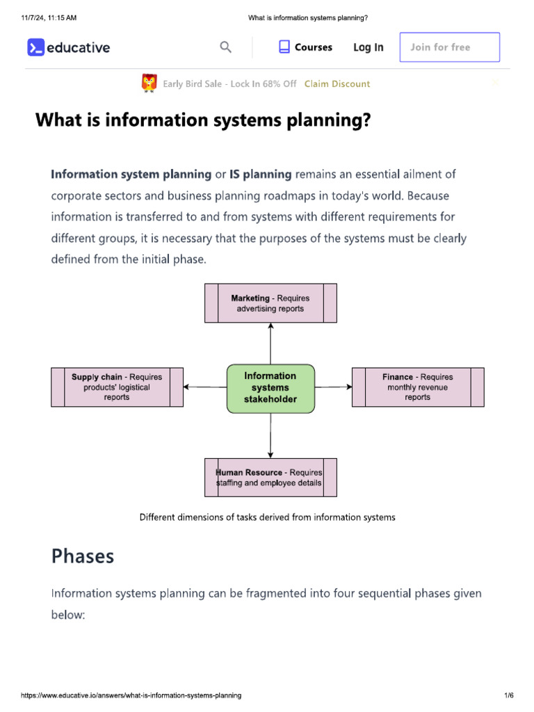 Information System Planning | PDF