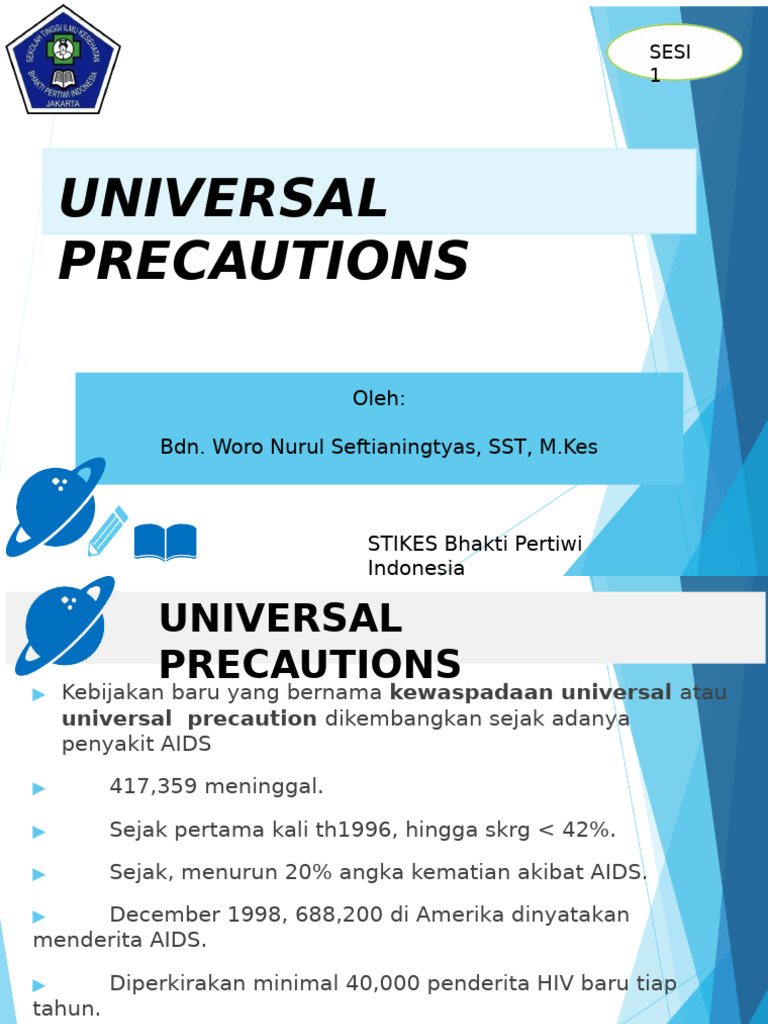 Materi 1-3. Penguatan Skill Universal Precautions | PDF