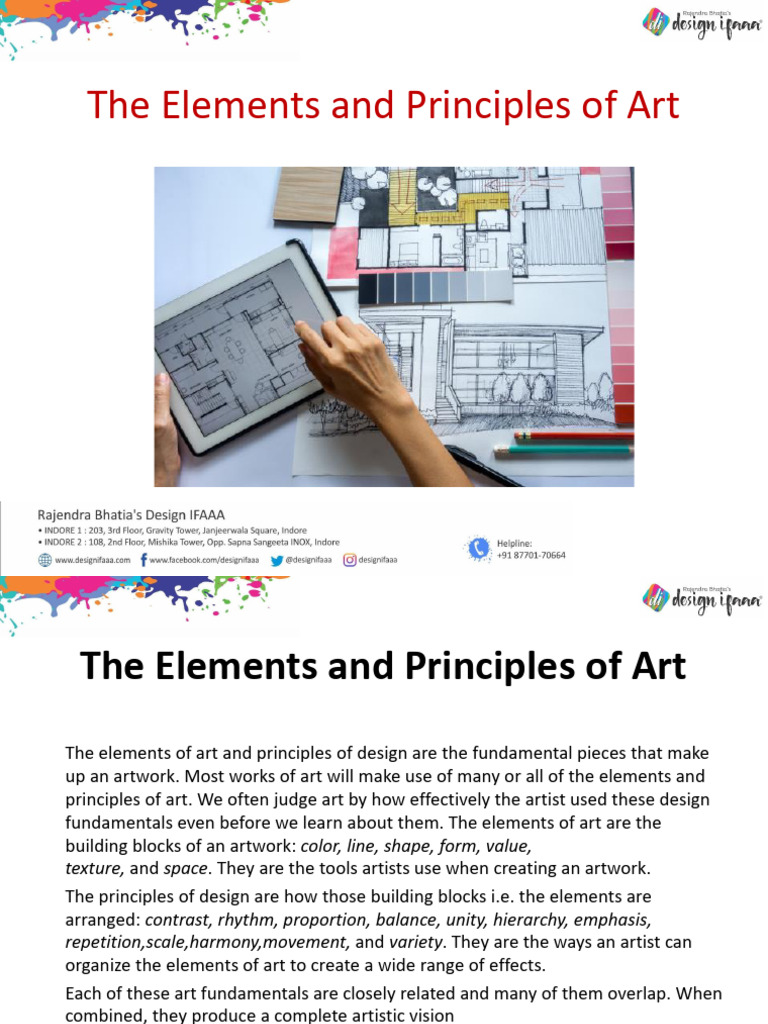 Elements and Principles of Art | PDF | Composition (Visual Arts) | The Arts