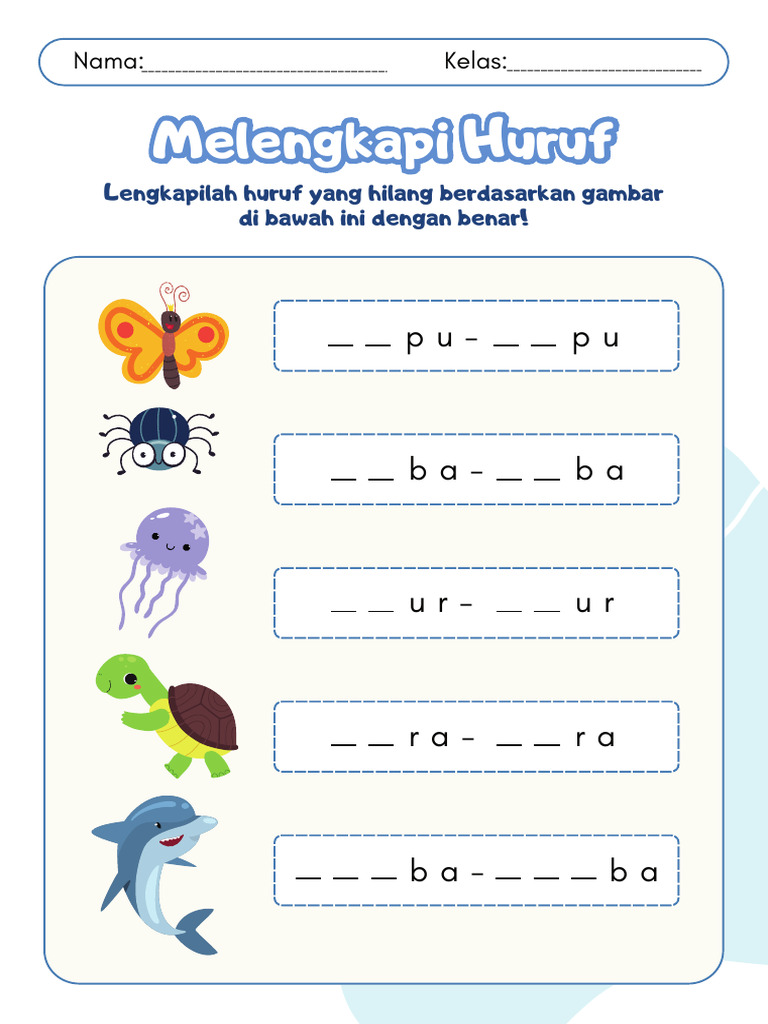 Melengkapi Huruf | PDF