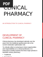 Overview of Clinical Pharmacy Practice | PDF | Clinical Trial | Pharmacy