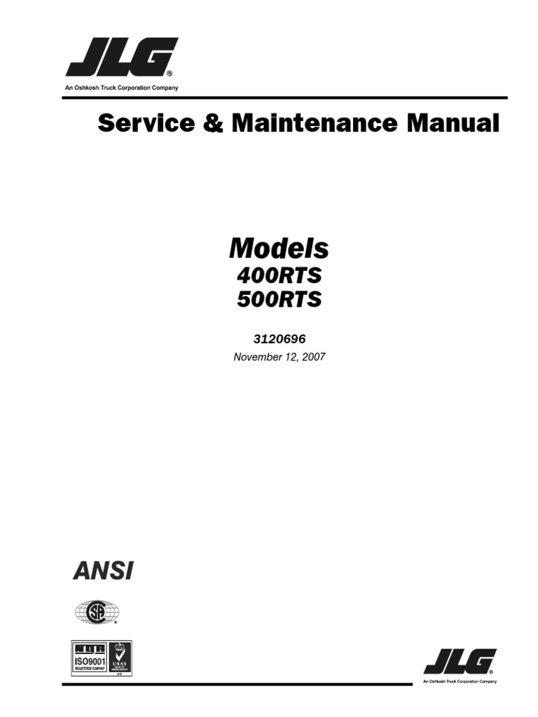 JLG Scissor Lift Maintenance Safety Guide | PDF | Four Wheel Drive ...