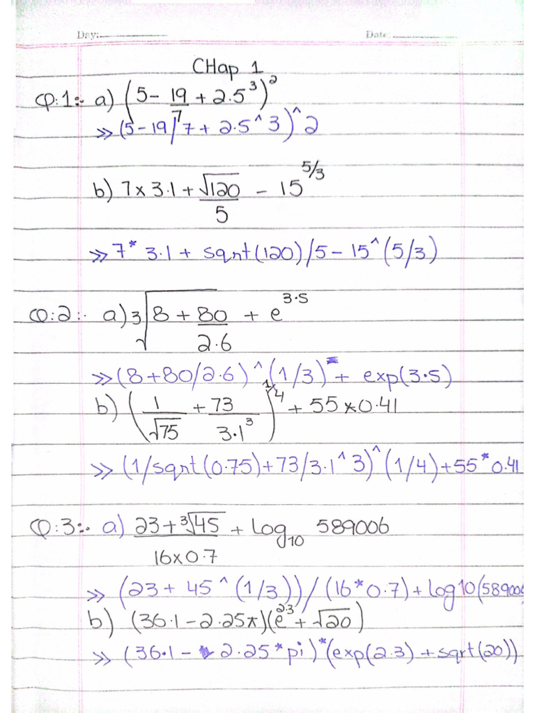 Matlab 1 2 and 3 chapter | PDF Matlab 1 2 and 3 chapter | PDF