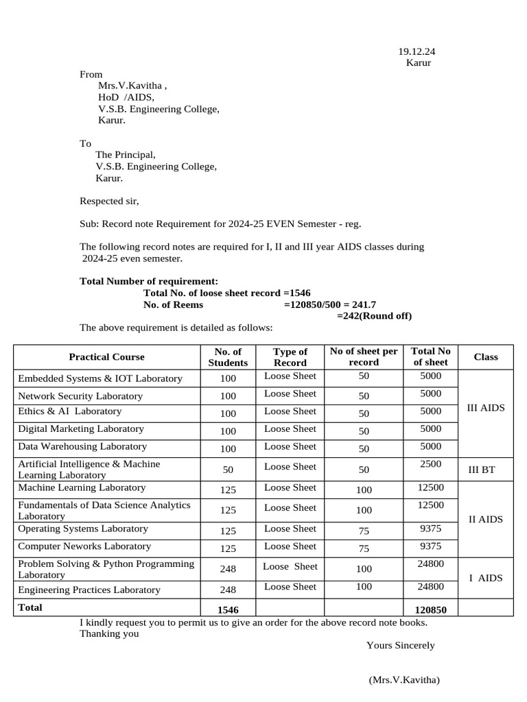 AI & DS Record Note Requirement 2024-25 | PDF | Artificial Intelligence | Intelligence (AI ...