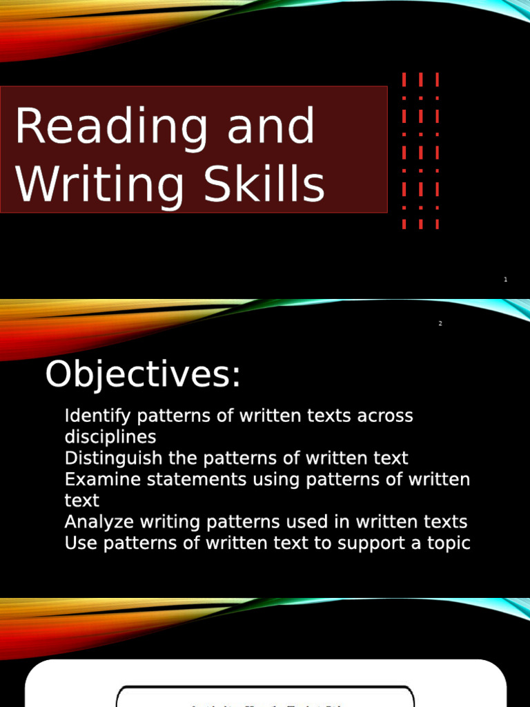 Lesson 1 Reading and Writing | PDF