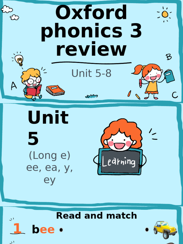 Oxford Phonics Units 5-8 Review | PDF | Planets | Jupiter