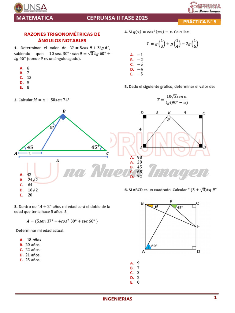 P5 - Matematica | PDF | Geometría Elemental