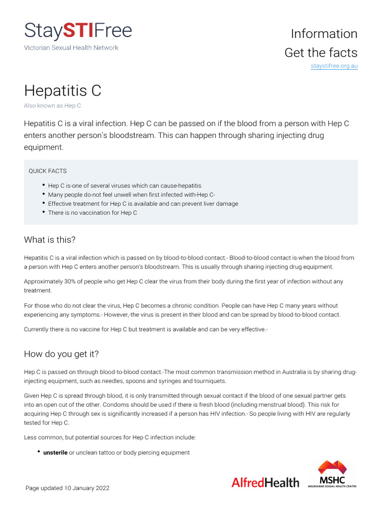 hepatitis-c_(English) | PDF | Hepatitis C | Hepatitis