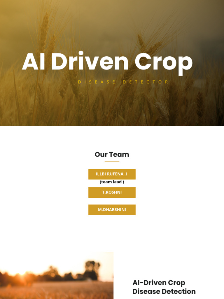 AI Driven crop disease detection | PDF | Artificial Intelligence ...